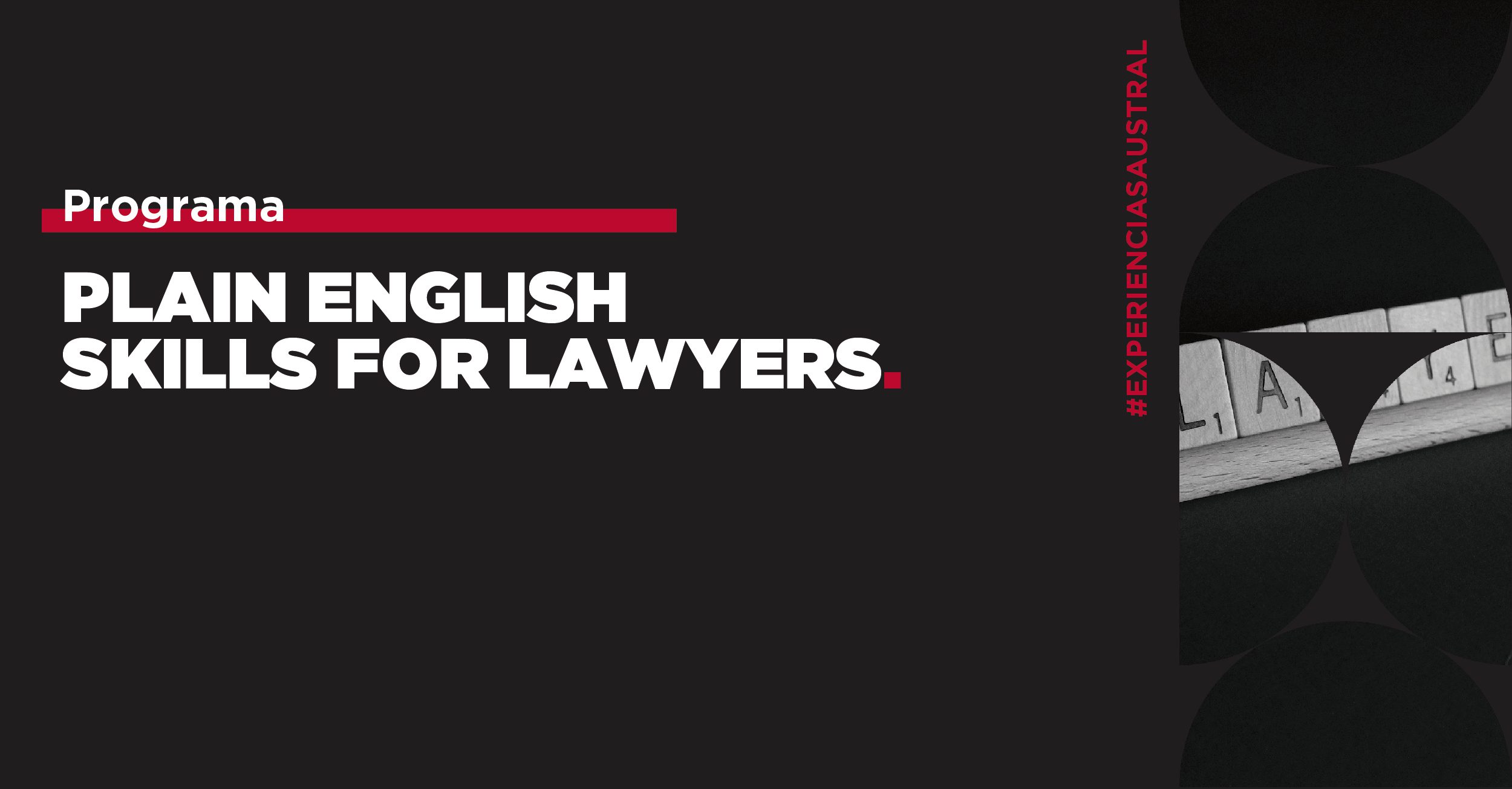 Programa | Plain English Skills for Lawyers – Universidad Austral