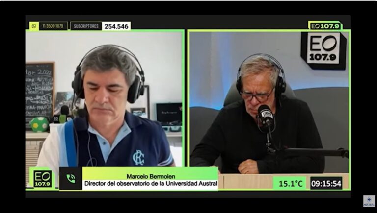 Interview with Marcelo Bermolén on FM El Observador – Universidad Austral